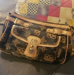 Sharif | Bags | Sharif Leather Brown Logo Shoulder Bag | Poshmark